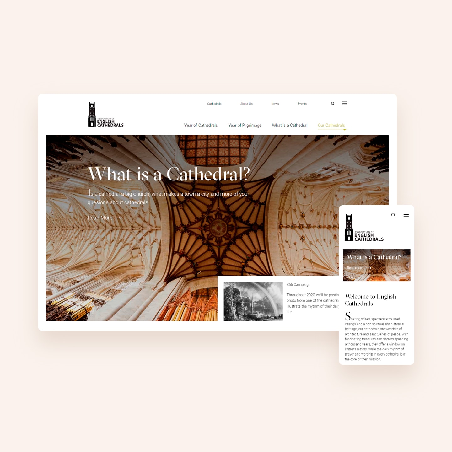 Website Design & Development For English Cathedrals